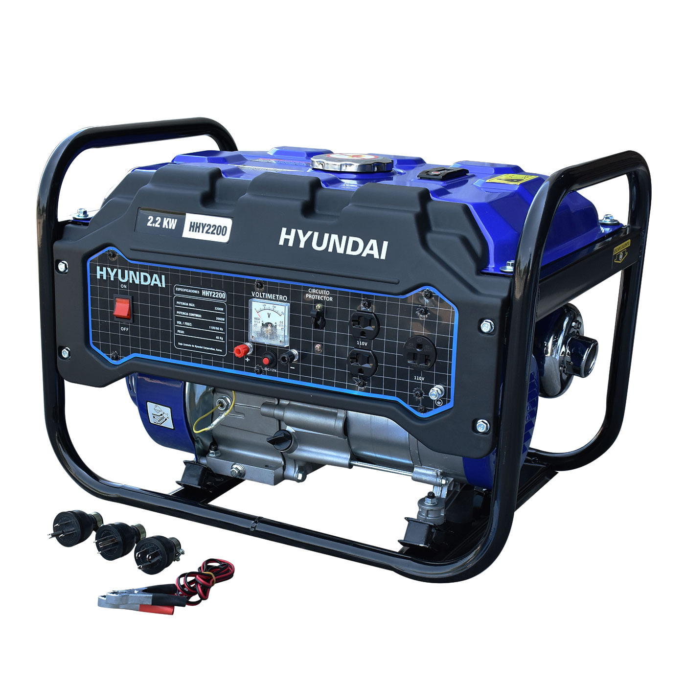 GENERADOR HYUNDAI PORTATIL 2.0-2.2 KW C/MOTOR 6.5 HP - HHY2200 ...