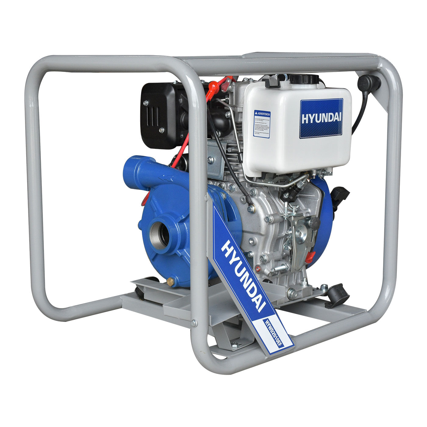 BOMBA DE AGUA AGRÍCOLA DIÉSEL HYUNDAI 10 HP 2X2 PULGADAS C/A ELECTRICO - HYWD2010EF - Hyundai Power