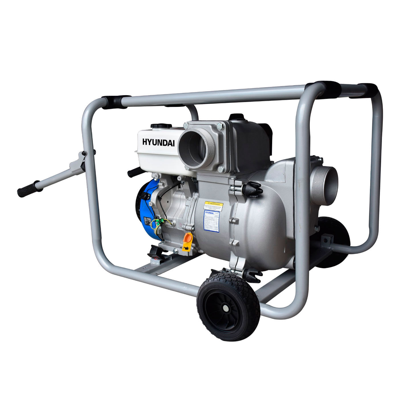 MOTOBOMBA AUTOCEBANTE TRASH PARA LODOS HYUNDAI 13.1 HP 4X4 4 TIEMPOS - HYW4013TS - Hyundai Power