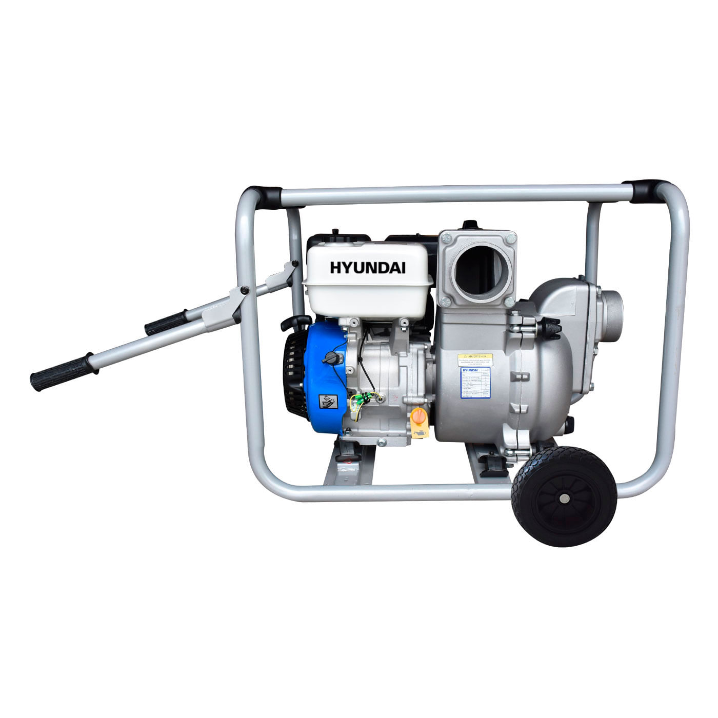 MOTOBOMBA AUTOCEBANTE TRASH PARA LODOS HYUNDAI 13.1 HP 4X4 4 TIEMPOS - HYW4013TS - Hyundai Power