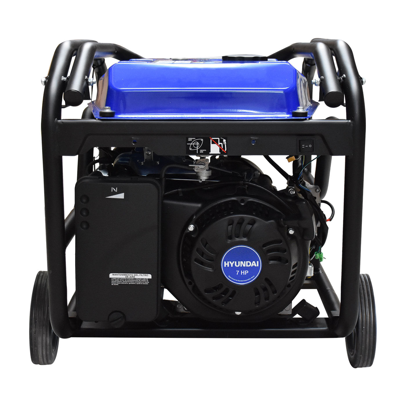 GENERADOR PROFESIONAL HYUNDAI 3250W C/MOTOR 7 HP 110V/220V - HYE3250 ...
