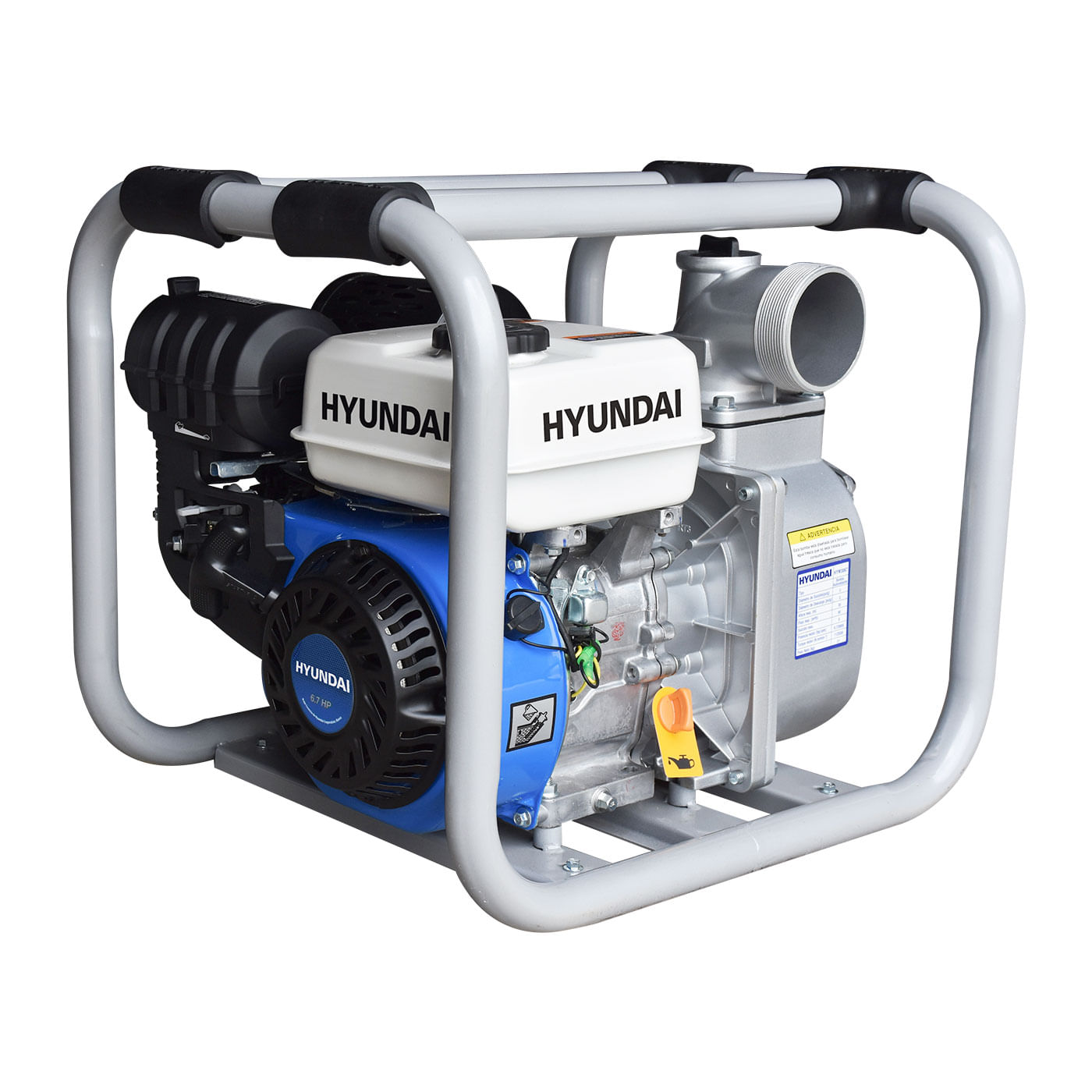 MOTOBOMBA AUTOCEBANTE HYUNDAI 6.7 HP 3X3 4 TIEMPOS - HYW3067 - Hyundai Power