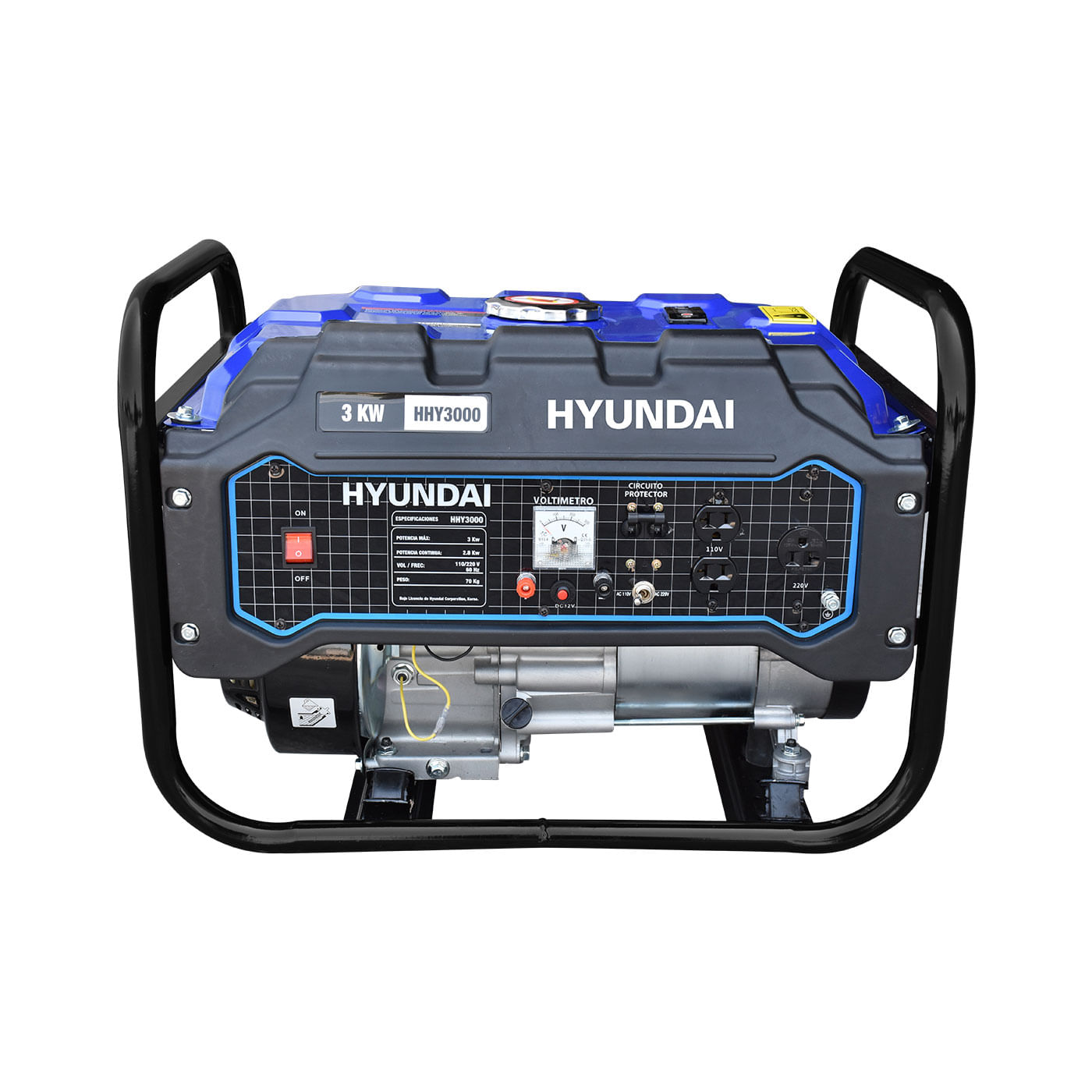GENERADOR HYUNDAI PORTATIL A GASOLINA 3.0 KW - HHY3000 - Hyundai Power